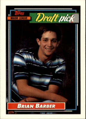 1992 Topps #594 Brian Barber RC - NM | eBay