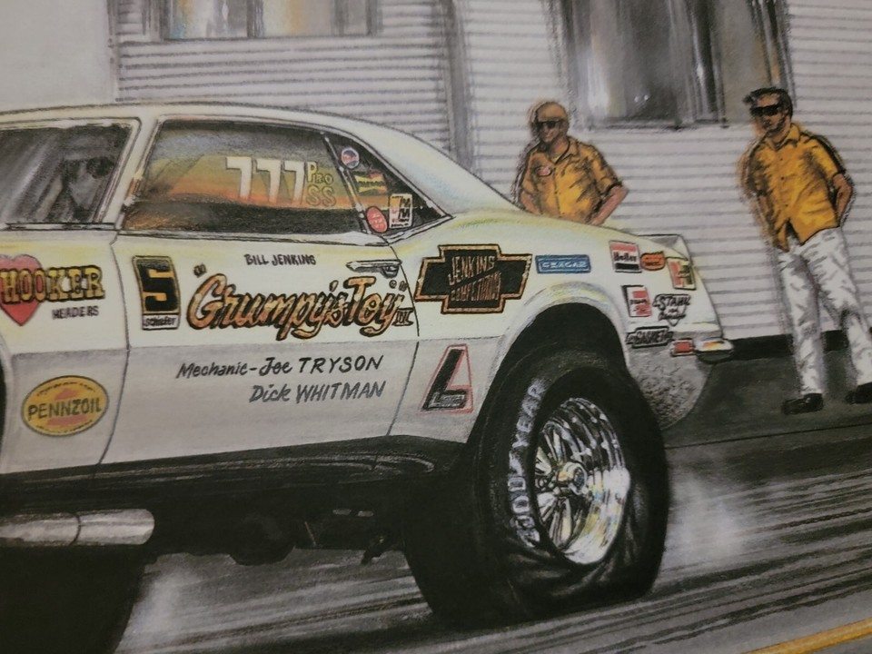 Ronnie Sox Grumpy Jenkins PRO STOCK PIONEERS Drag Race Art Print Tim ...