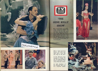 1959 TV ARTICLE~GENE KELLY SHOW~DONALD O'CONNER~CAROL LAWRENCE~NBC ...