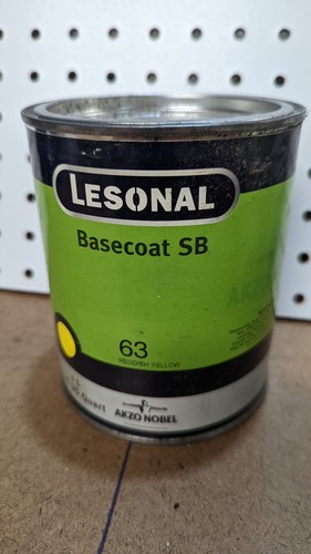 Lesonal Basecoat SB #63 Reddish Yellow 1 Quart Liter Unopened Old Stock ...
