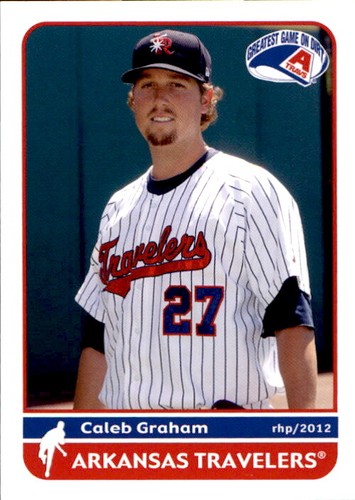 2012 Arkansas Travelers Grandstand #4 Caleb Graham Lutz Florida FL ...