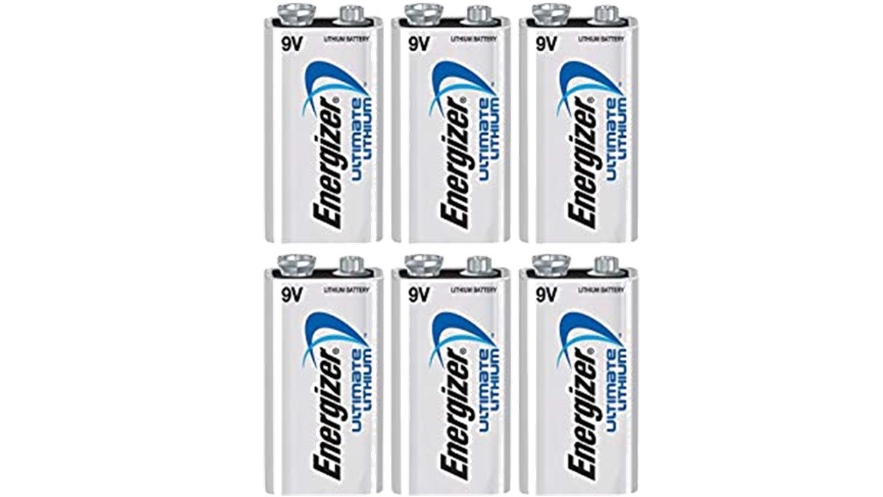 6 Energizer Ultimate Lithium 9V (9 Volt) Batteries (L522, 6LR61, 1604LC ...