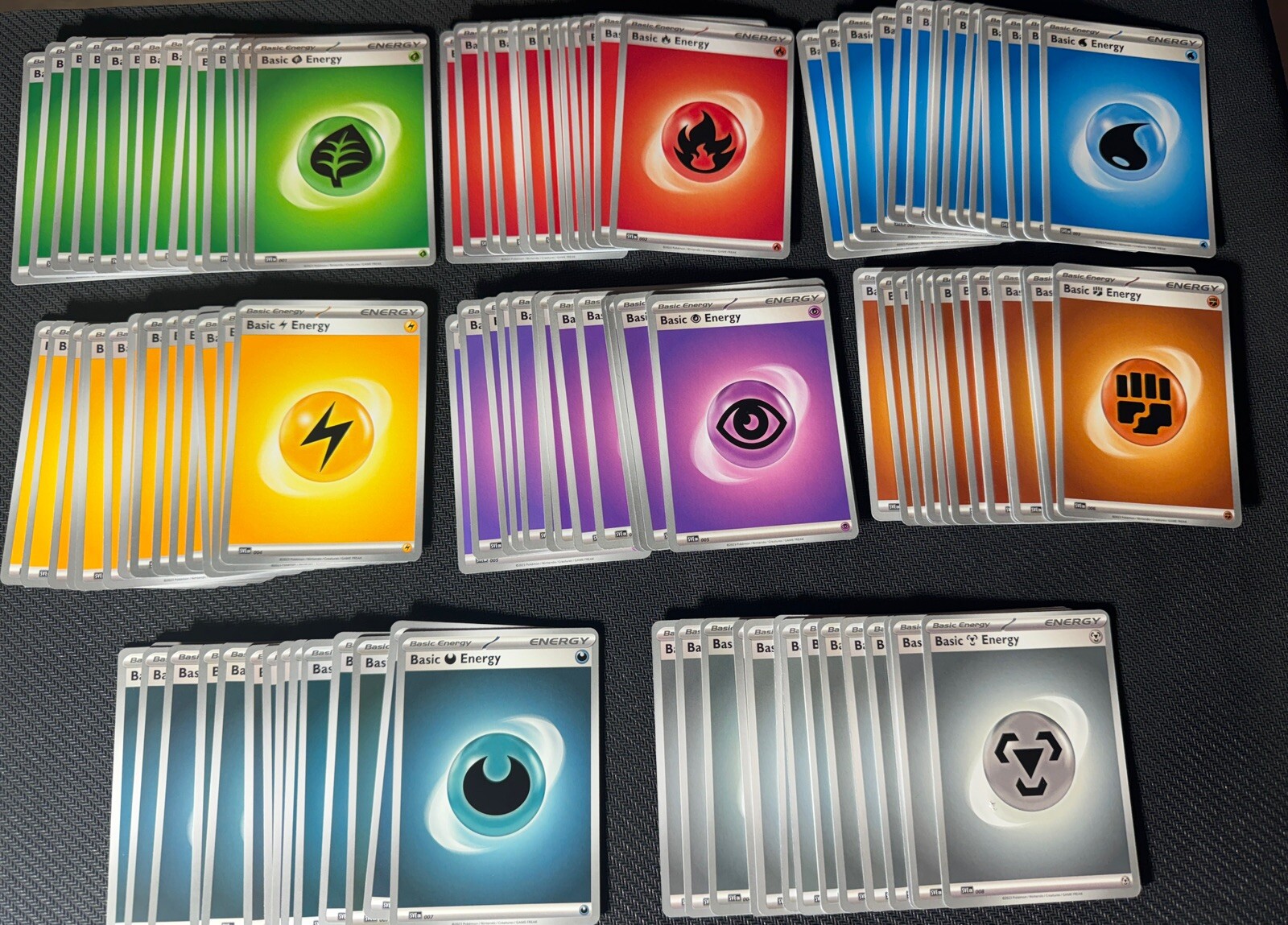 Pokemon Energy Card Bulk Lot 15 Of Each Energy. 120 Total Scarlet ...