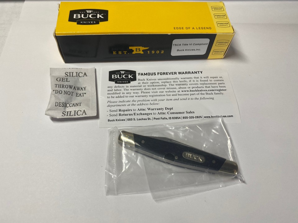 Buck Deuce 375 Folding Pocket Knife - Nickel Silver Bolsters - NIB | eBay