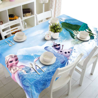 A Gentle Smile 3D Tablecloth Table cover Cloth Rectangle Wedding Party ...