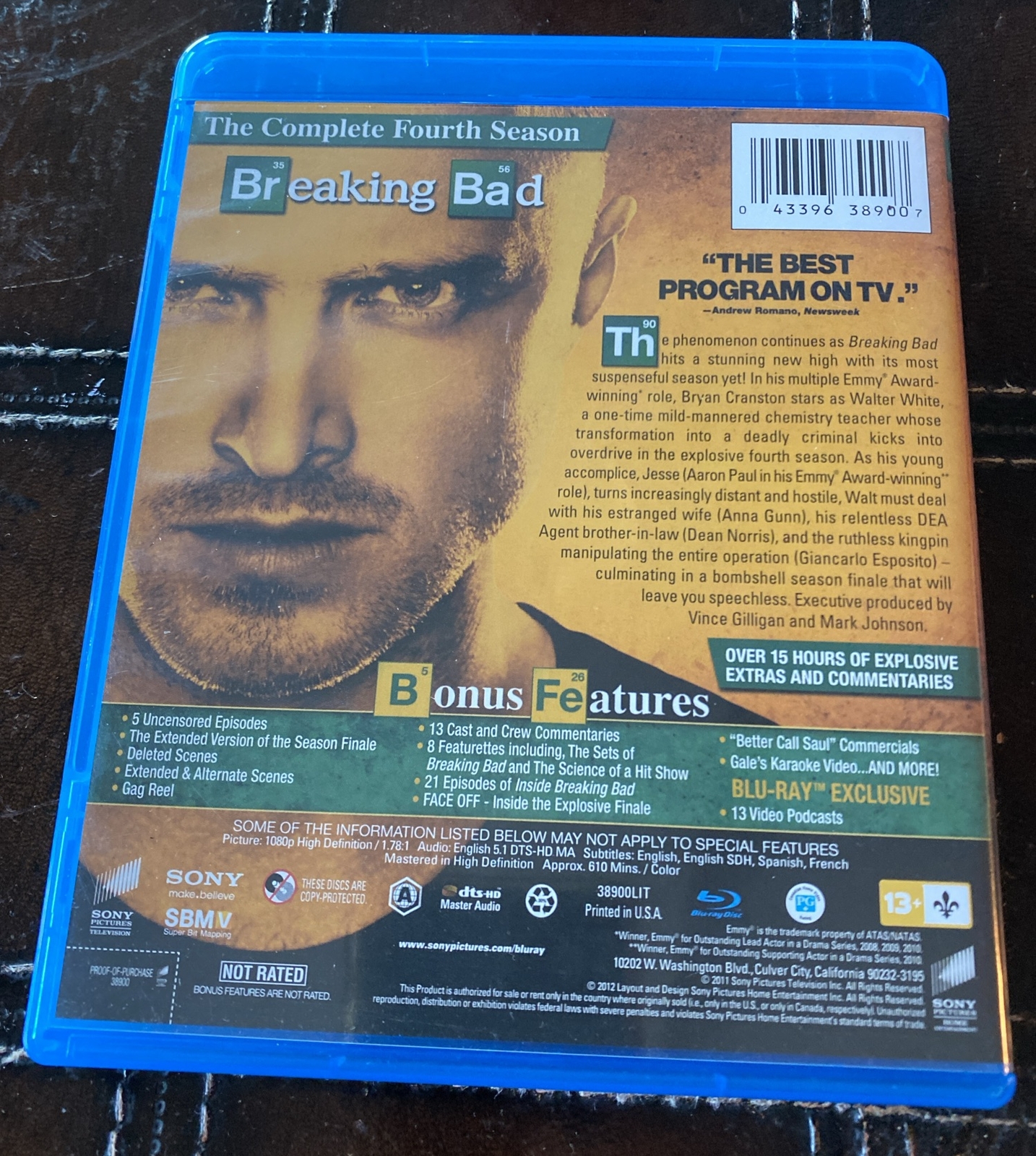 Breaking Bad: the Complete Fourth Season (Blu-ray, 2011) *LIKE NEW ...