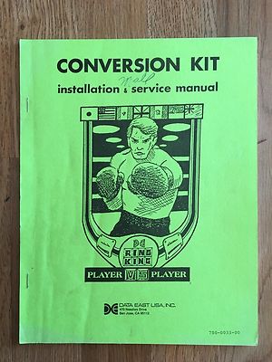 Original RING KING Player vs Player Arcade Machine Game CONVERSION KIT ...