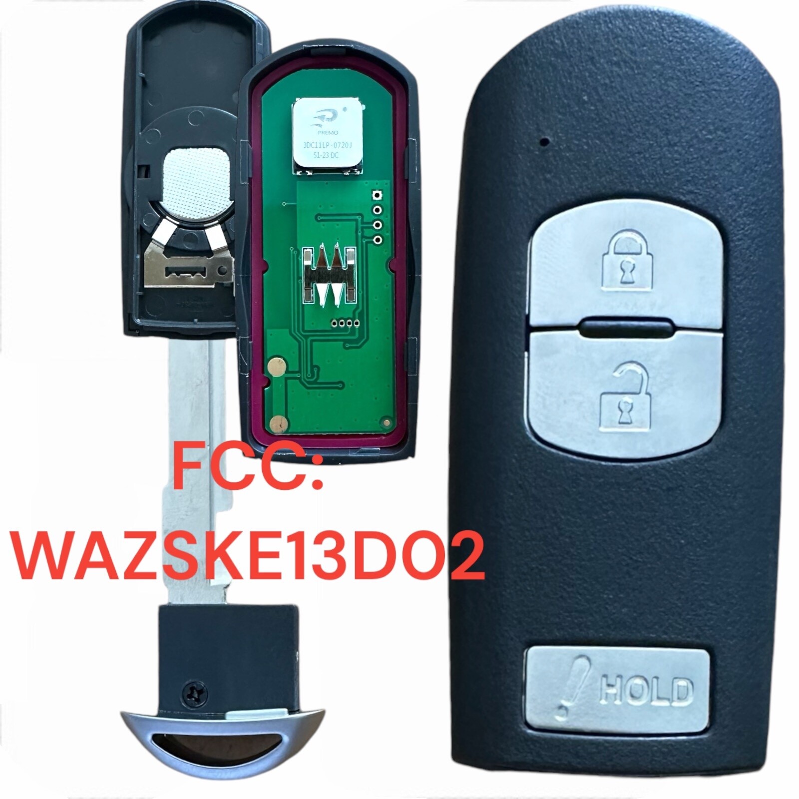 Replacement Smart Remote for 2015 2016 2017 2018 Mazda CX-5 Key Fob ...