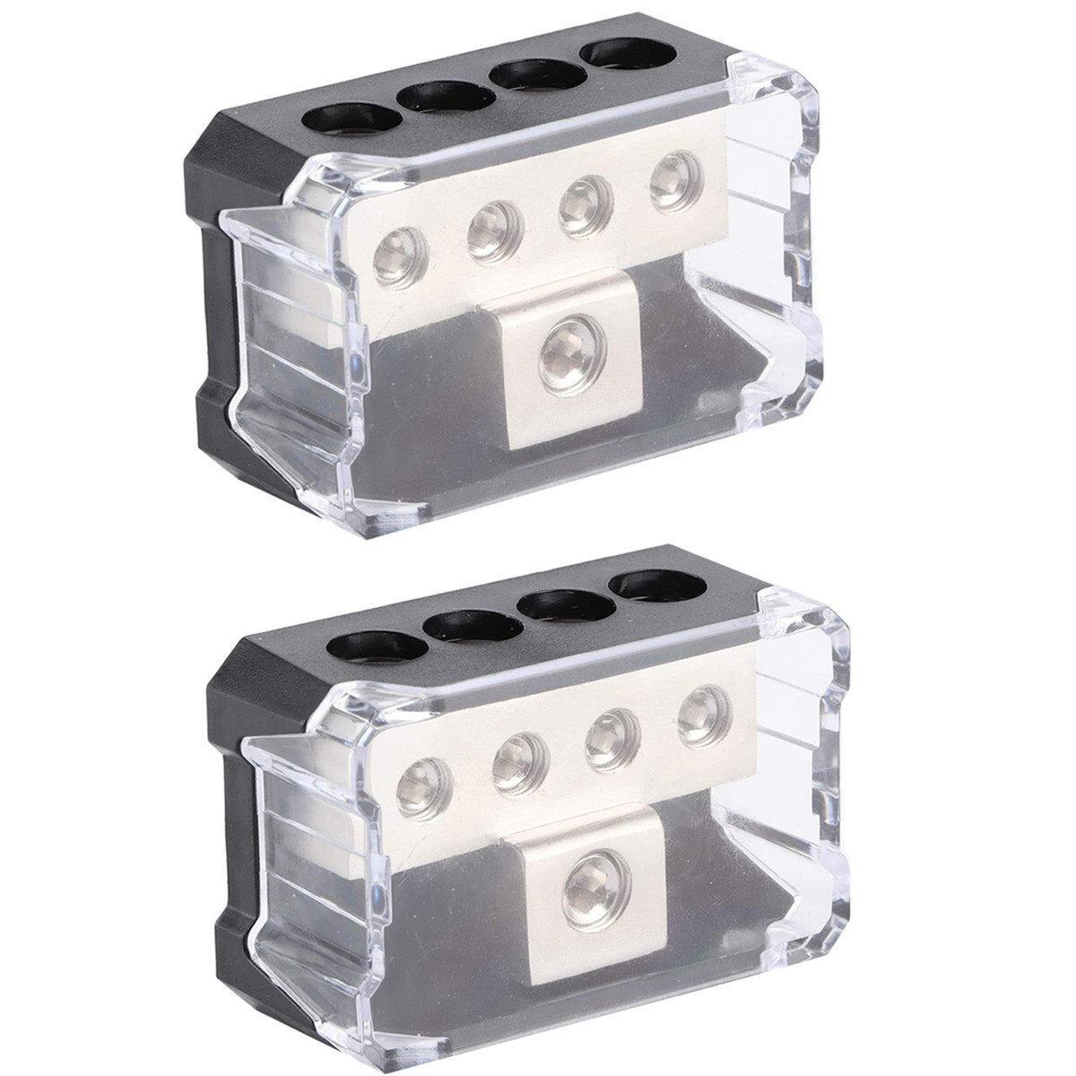 2Pcs 4 Way Car Audio Amp Power Distribution Block Car Audio Splitter ...