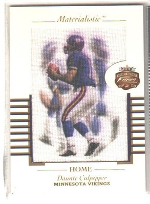 2002 Fleer Focus Jersey Edition Materialistic Home Daunte Culpepper #3M ...
