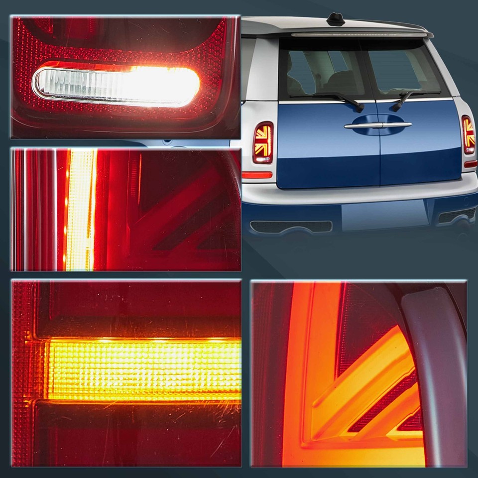 VLAND Red LED Tail Lights For BMW MINI Cooper Clubman R55 2007-2013 ...