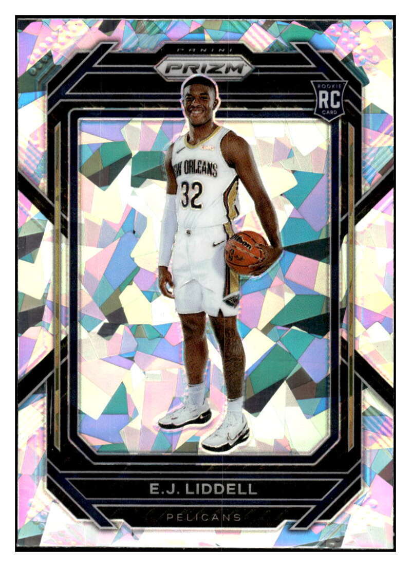 E.J. LIDDELL RC 2022-23 Panini Prizm Ice #251 ROOKIE NBA Pelicans ID ...