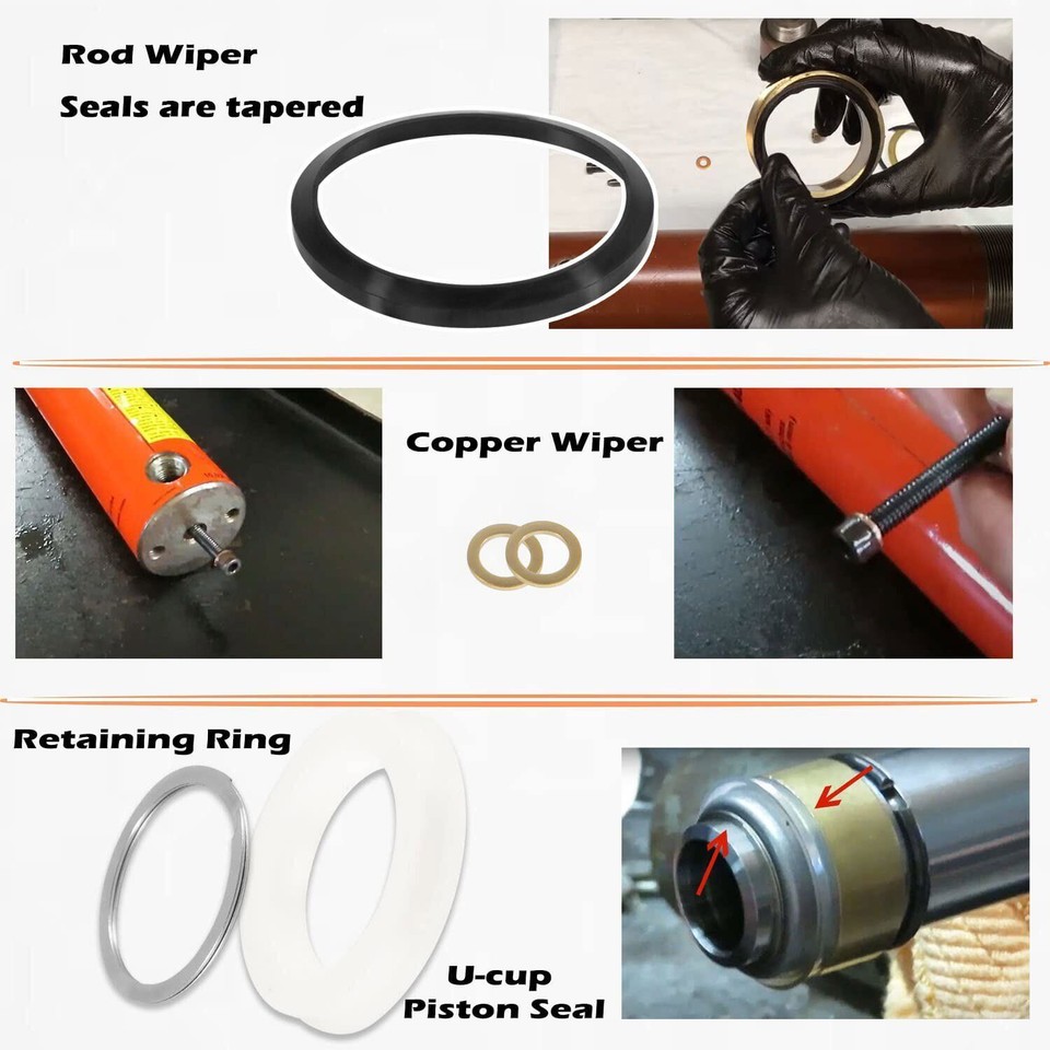 420576 Hydraulic Ram Seals Rebuild Kit Fits 10 Ton Cylinder Power Team ...