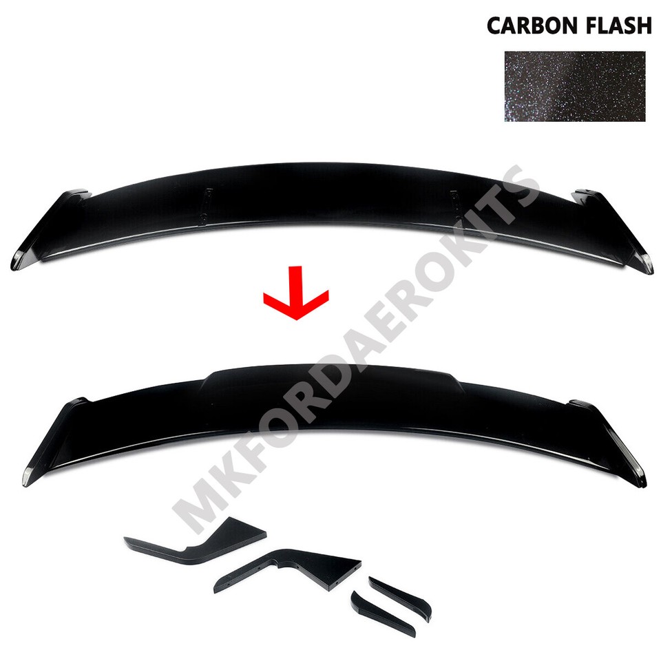 CARBON FLASH REAR BLADE SPOILER HIGHKICK BIG WING For Audi R8 V8 V10 ...