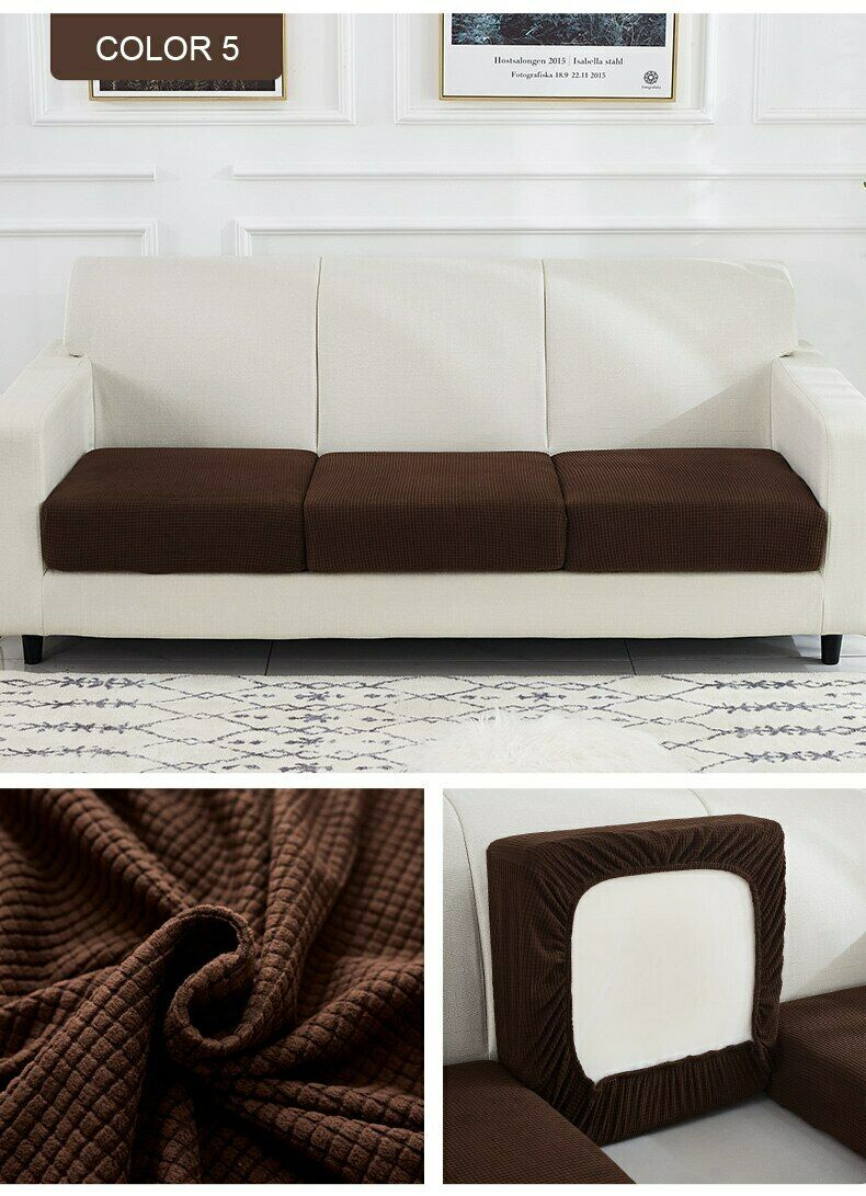 Sofa Cushion Cover Plaid Polyester Slipcover For Living Room Funiture ...