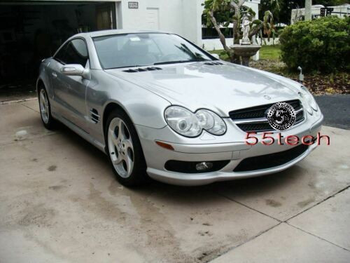 55tech R230 SL500 SL600 SL55 2003 2005 2004 2006 Grille Grill Black AMG ...