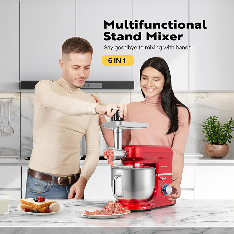 Stand Mixer 6QT 7.5QT Tilt-Head Kitchen Electric Food Mixer Bowl with ...