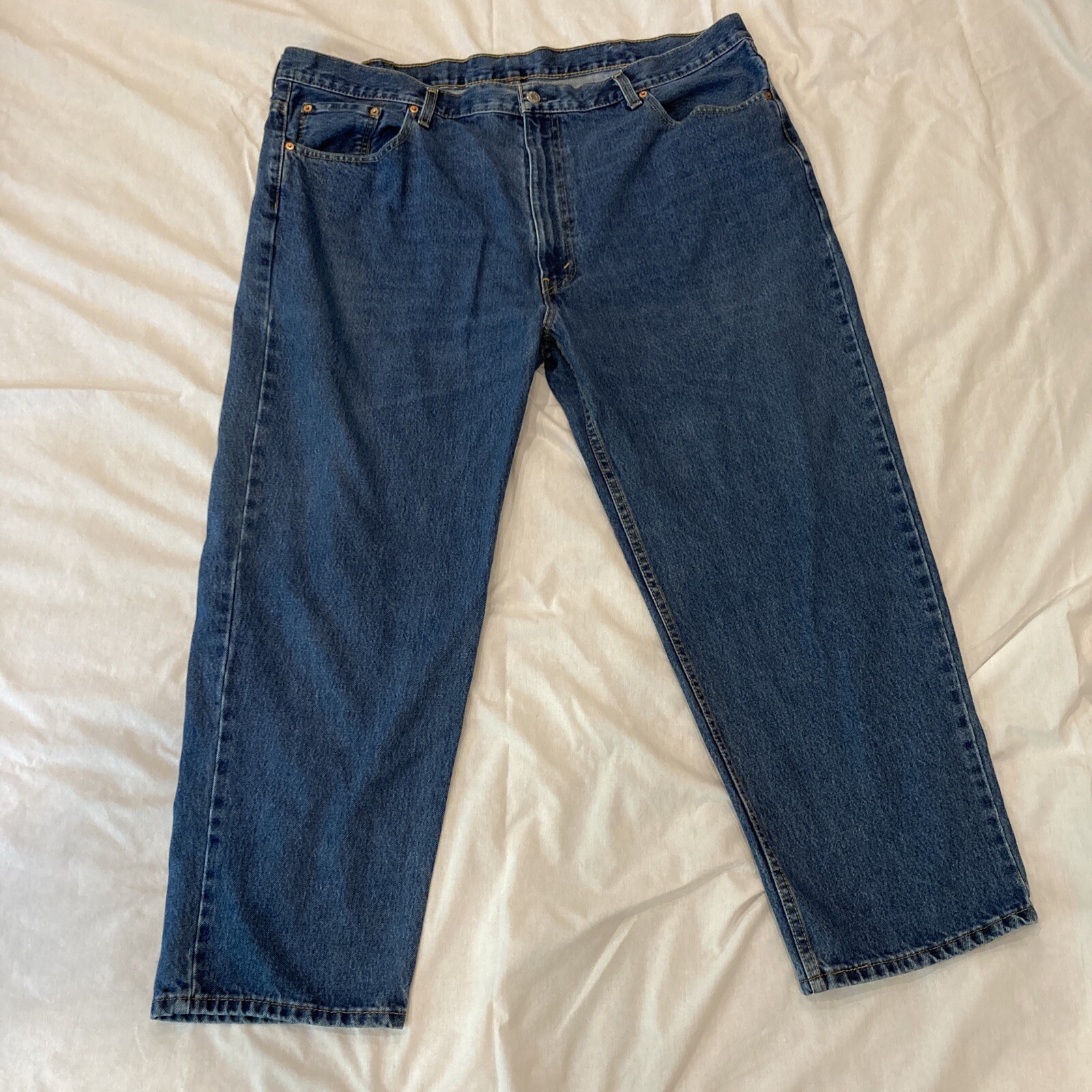 Levis 550 Relaxed Fit Mens Size 46X29 Zipper Fly Casual Denim Blue ...