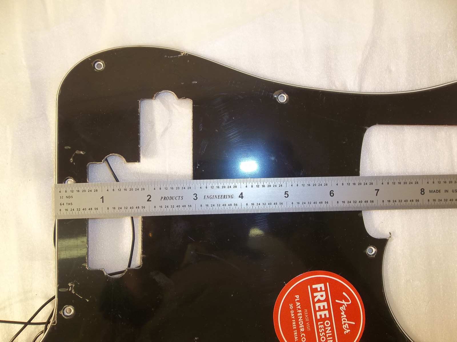 Fender Squier PJ Bass PICKGUARD w/POTS Black ~ Affinity Precision P ...