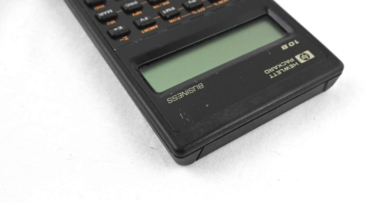 Vintage VTG Hewlett Packard HP 10B Business Financial Calculator W ...