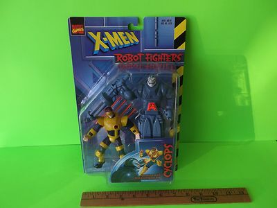 X-Men Robot Fighters Cyclops 5"in Figure w/Apocalypse Droid & Gattling ...