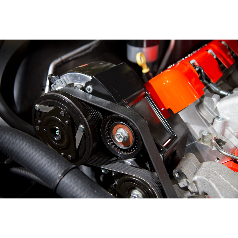 Holley LS High-Mount A/C Accessory Drive Bracket, Cast Aluminum, Black ...