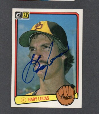 Gary Lucas Signed Autographed 1983 Donruss #187 Padres | eBay