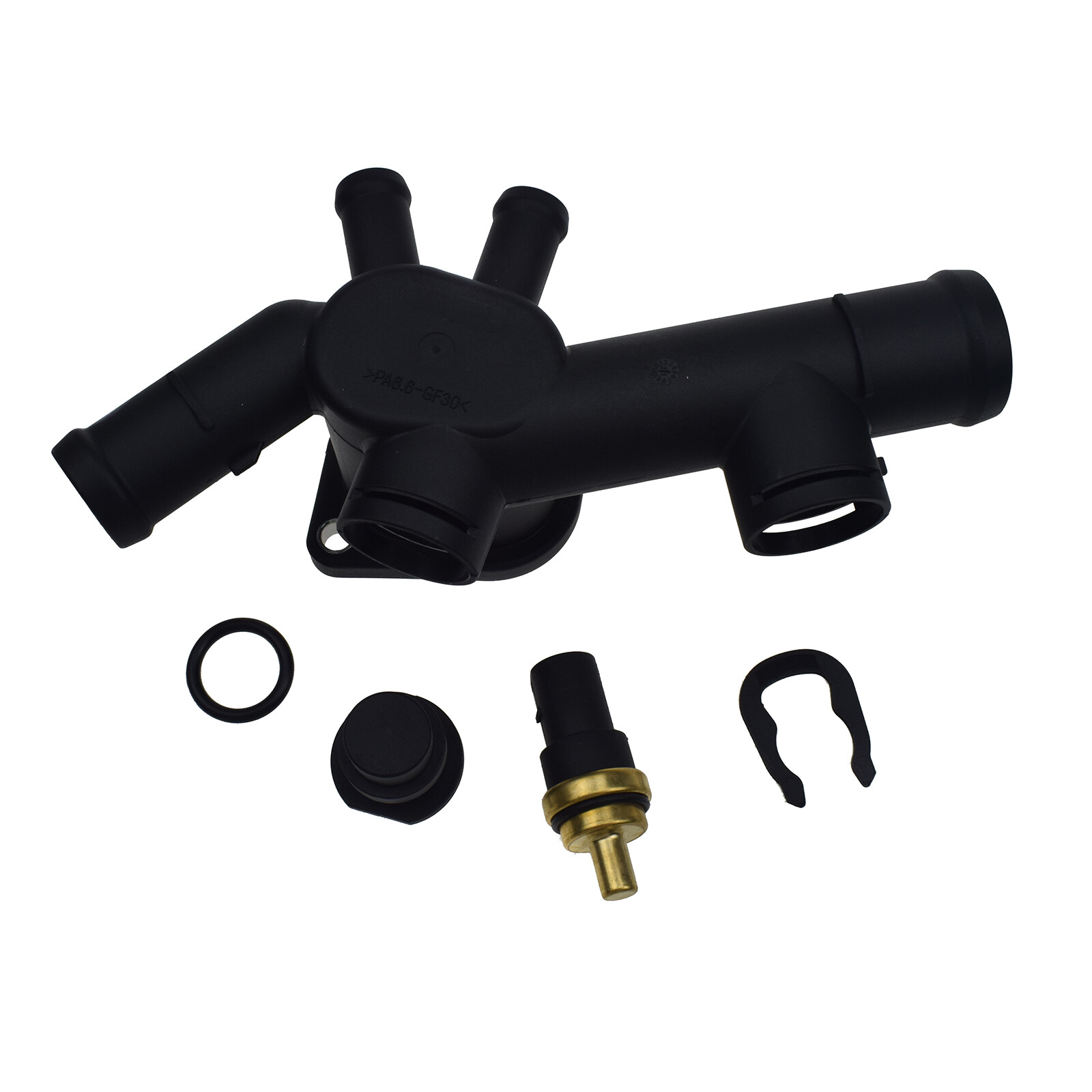 Coolant Cooling Hose Flange & Gasket & Sensor 06A121132C For VW Beetle ...