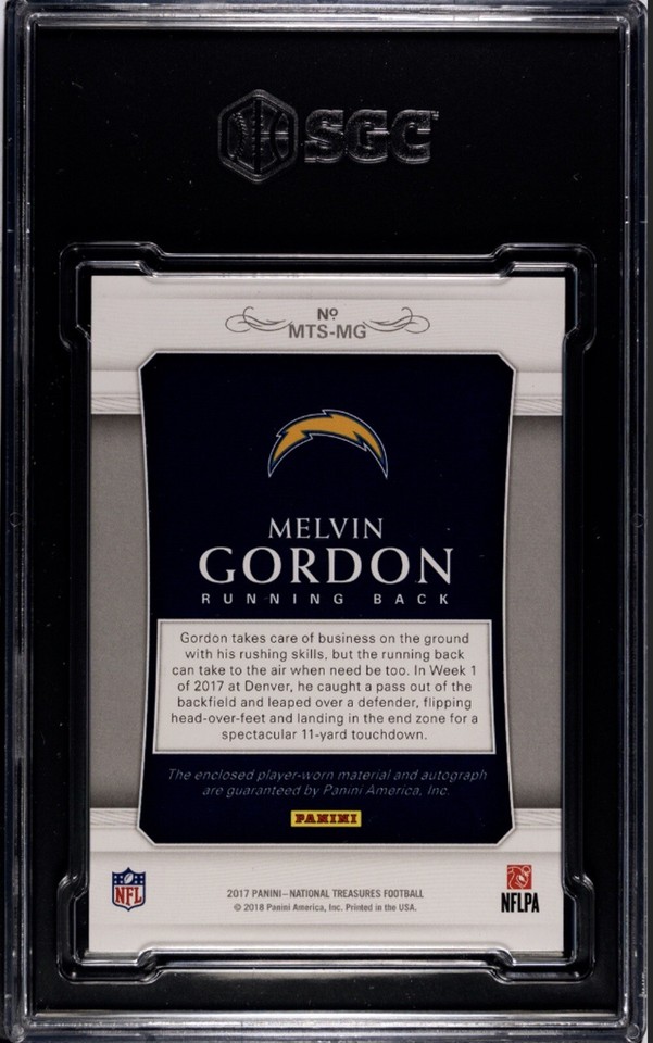 2017 Melvin Gordon National Treasures Patch Autograph /10 | eBay