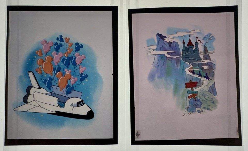 14 Vintage Disney Character Printing Animation Film Cel Transparency ...