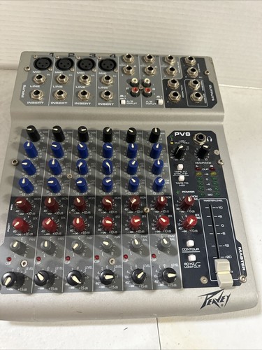 Peavey Master PV8 PV8USB Powered 8 Pre-Amp Mixer & Adaptor Works Great ...