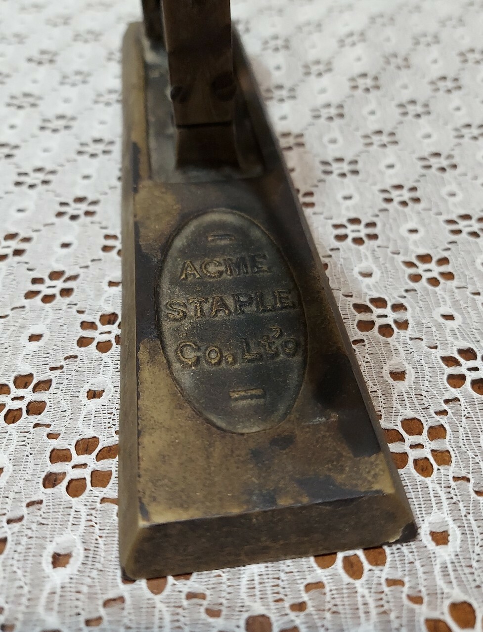 Vtg Antique Cast Iron Steel ACME Stapler Co Midget Camden NJ Staple ...