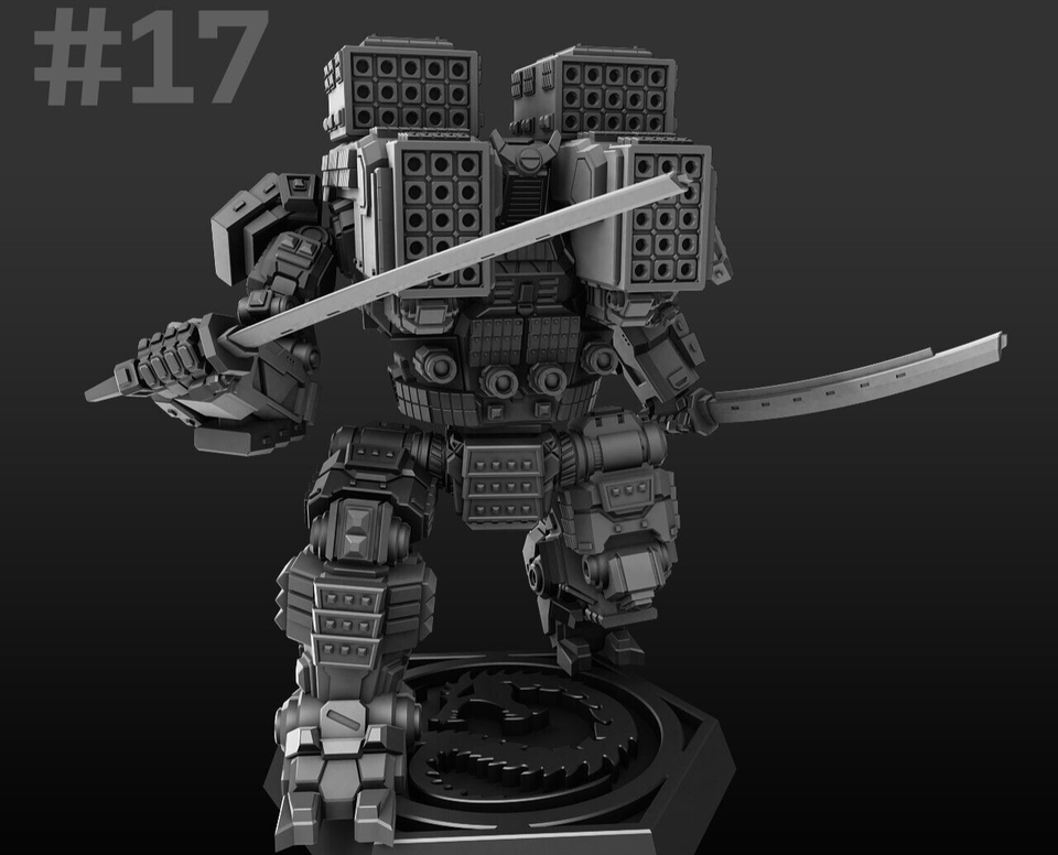 HBK Hunchback "Dragon" Alternate Mech For Battletech CGL Scale MWO PMW ...