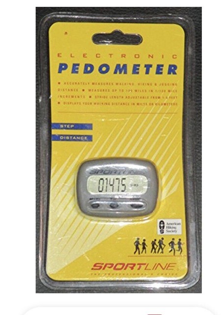Sportline Electronic Pedometer 340 Distance Walking Hiking Step Count ...