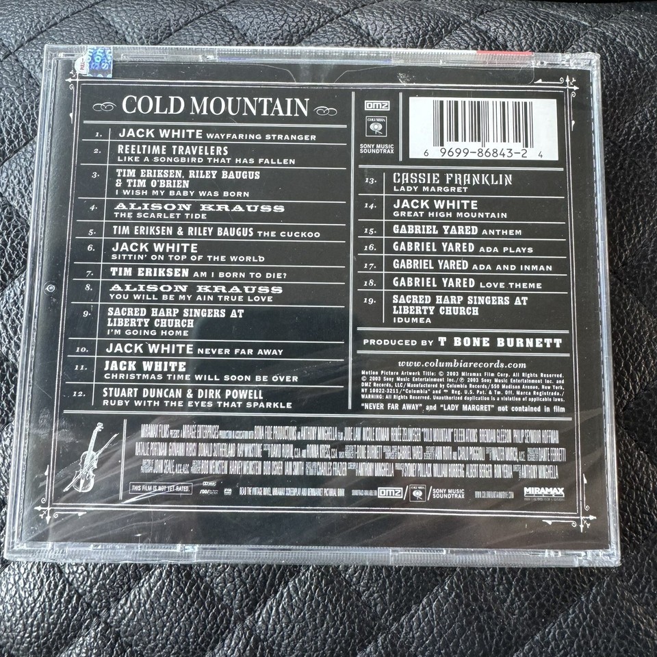 Jack White, Allison Krauss, Gabriel Yared Cold Mountain CD - 2003 NEW ...