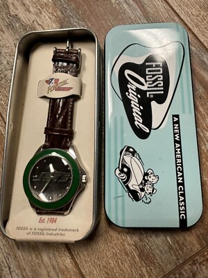 Vintage 1990s Fossil Wristwatch New York Jets NFL Nice In Box Nos? | eBay