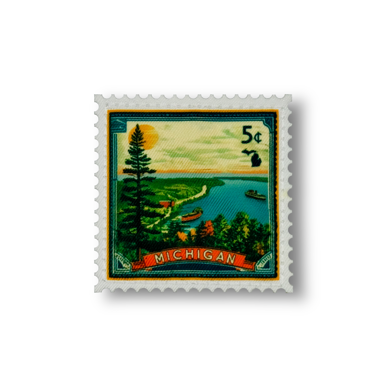 State Postage Stamp Patch | Michigan | eBay