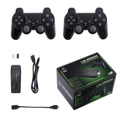 4K HDMI TV Game Stick Built-in 64GB 20000+ Video Games Console Wireless ...