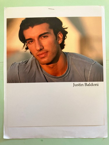 Justin Baldoni , original talent agency headshot photo with resume | eBay