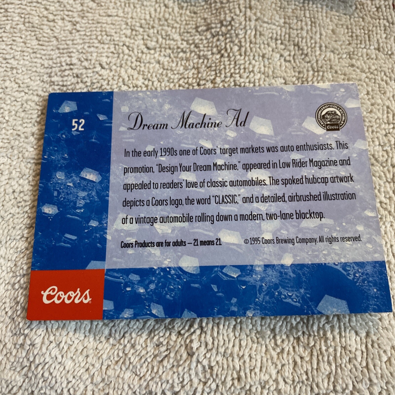 (9)Beautiful Vintage Coors Light Beer Trading Cards #47-48-51-54-55-52 ...