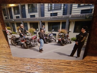1980s Vintage Motorcycle Group Harley Davidson Bikers Rally Run Photo ...