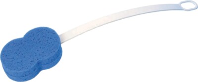 Long Handled Blue Sponge Bath & Shower Mobility Bathing Aid Comfy ...
