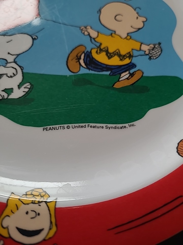 3x Snoopy Peanuts Vintage Oval Divided Peco/Trudeau Melamine Plates | eBay