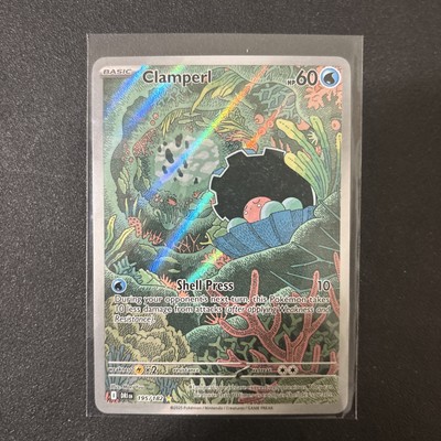 Clamperl 195/182 Full Art Illustration Rare Holo Destined Rivals | eBay