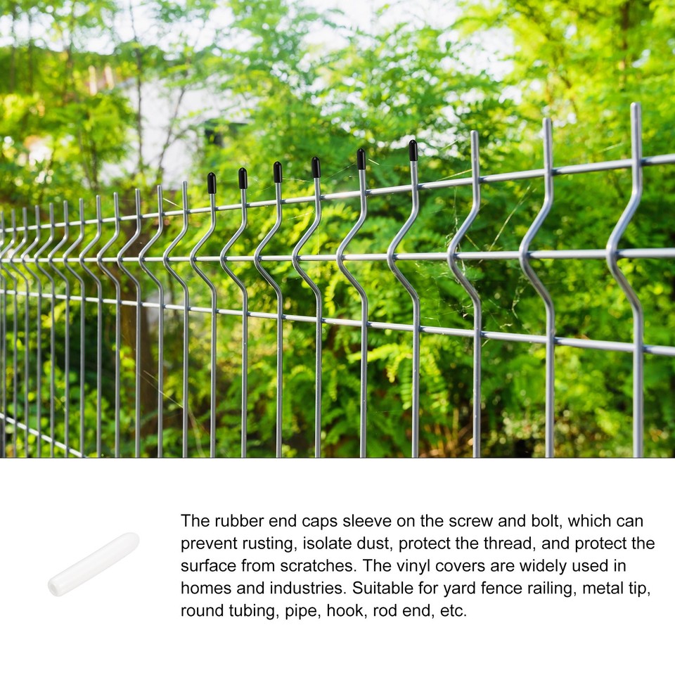 200 Pack Screw Thread Protector Cover Rubber End Caps 1/8"(2.5mm) ID ...