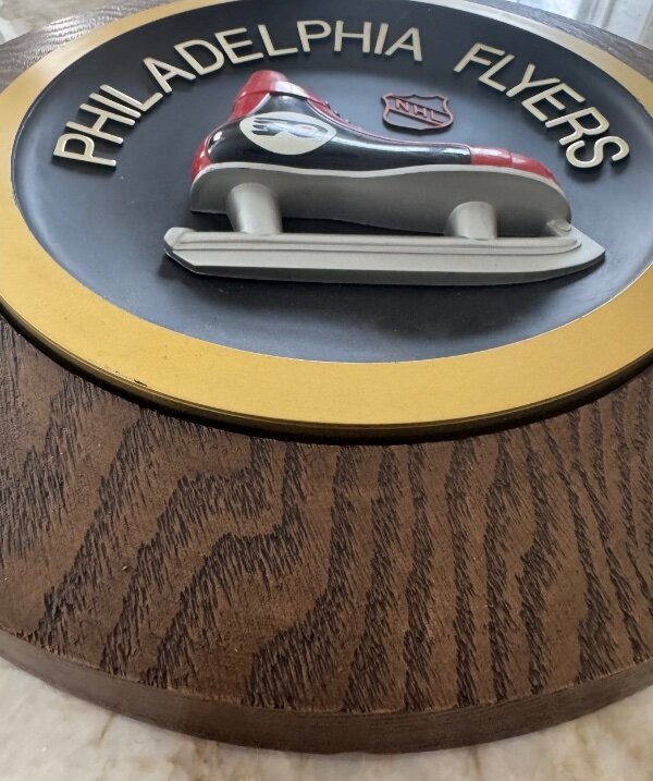 1976 Philadelphia Flyers NHL Endorsed SKATE WALL PLAQUE | eBay