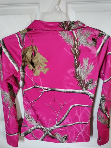 Realtree Pink Camo Pullover Long Sleeve Top Size Small Pre Owned | eBay