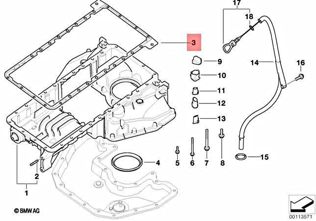 Genuine BMW e53 e70 8cyl Engine Upper Oil Pan Block Gasket OE ...