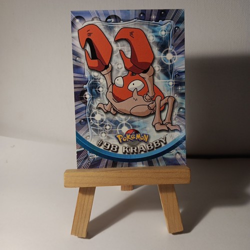 Krabby Holo Blue Logo Topps Pokemon Card LP J&M Tarantula My Name Is ...