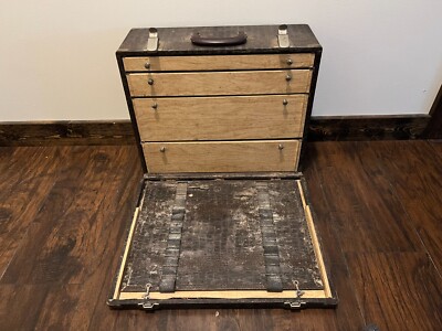 Antique Mortician Travel Case - Antique Funeral Supplies - Mortuary ...